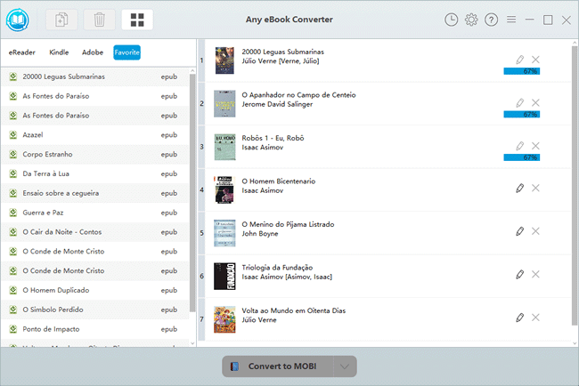 Converta ebooks com o Any eBook Converter