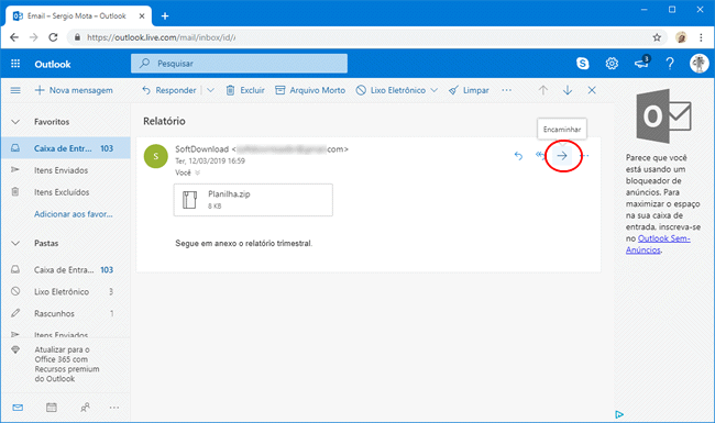 Como examinar anexos de email antes de baixá-los