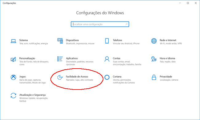 Como ativar o alerta de Caps Lock ligado no Windows 10