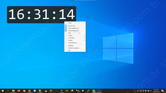 Adicione um relógio na área de trabalho com o DesktopClock