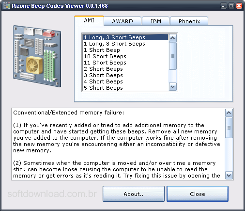 Descubra o significado dos bips do computador com Beep Codes Viewer