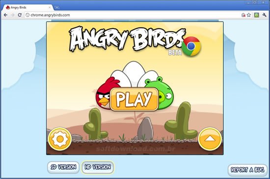 Jogue AngryBirds online em seu navegador favorito