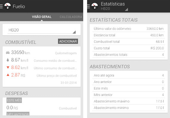 Monitore o consumo de combustível do seu carro com o Fuelio