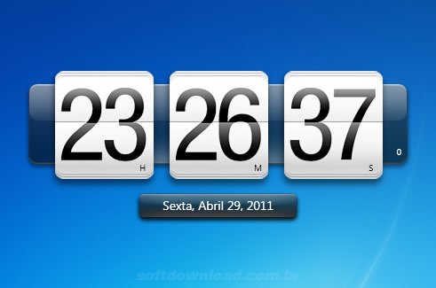 HorLoger - Relógio para área de trabalho do Windows 7 e Vista