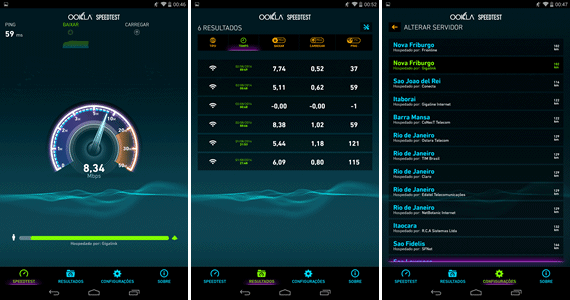 Teste a internet do seu telefone com o SpeedTest