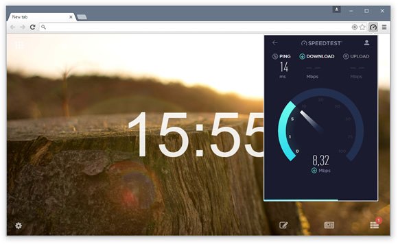 Teste sua conexão de internet no Chrome com o SpeedTest