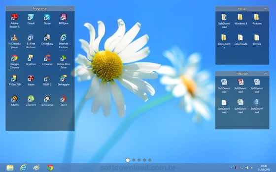 Organize a área de trabalho com o Tago Fences